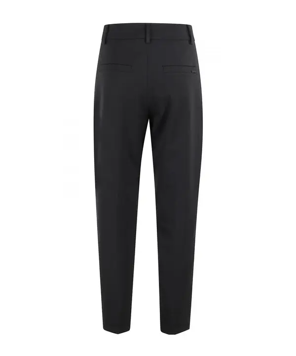 Seventy Four-pocket Straight-leg Casual Pants - Black