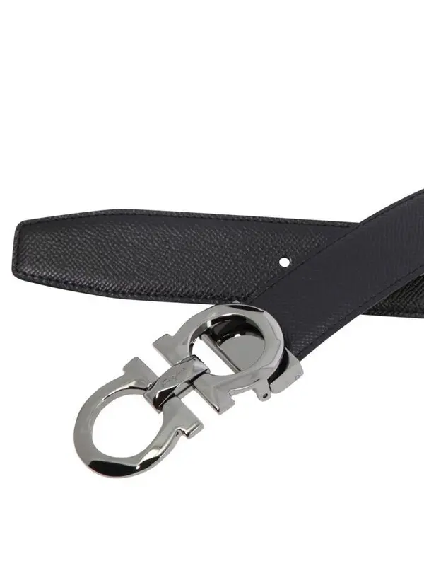 FERRAGAMO Double-sided Belt - Black