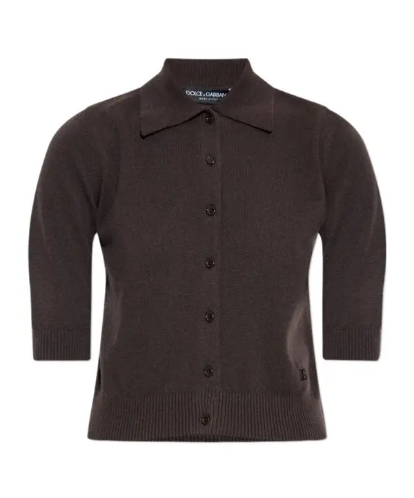 Dolce & Gabbana Short Sleeve Buttoned Cardigan