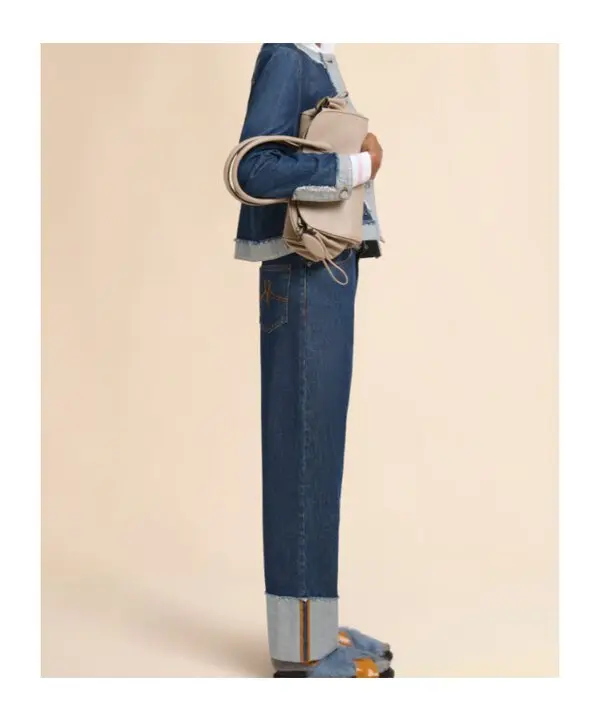 Marni Wide-leg Denim Jeans With Inside-out Detailing - Blue
