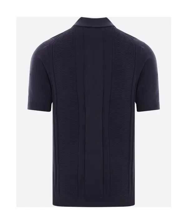 Brunello Cucinelli Short-sleeved Knitted Polo Shirt
