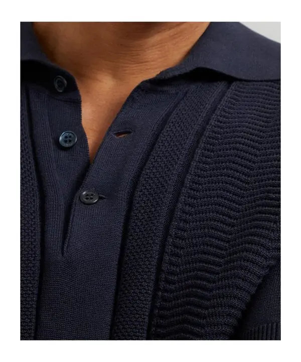 Brunello Cucinelli Short-sleeved Knitted Polo Shirt
