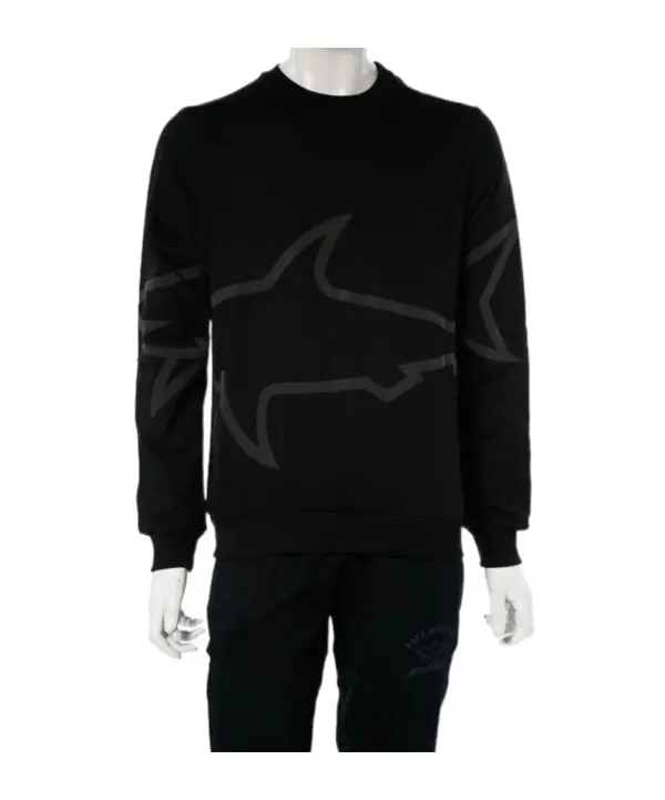 PAUL  SHARK Paul & Shark Round Neck Long Sleeve Hoodie With Pattern
