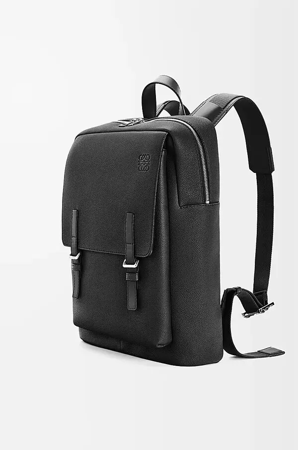 Loewe Military Backpack In Soft Grained Calfskin