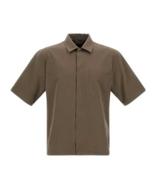 Herno Seer-crease Shirt - Brown