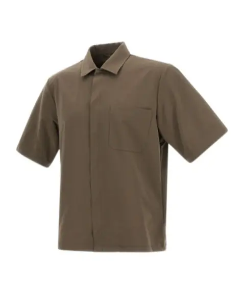 Herno Seer-crease Shirt - Brown