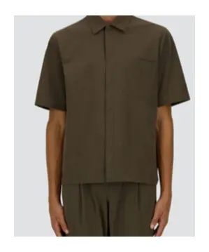 Herno Seer-crease Shirt - Brown