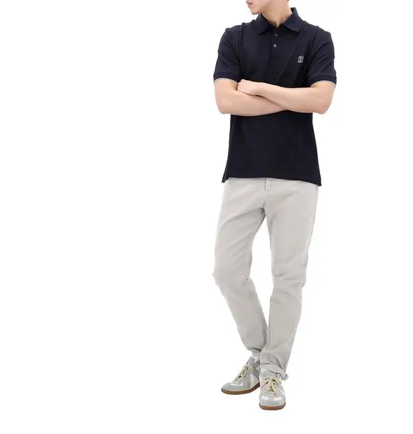 Brunello Cucinelli Logo Detailed Short-sleeved Polo Shirt