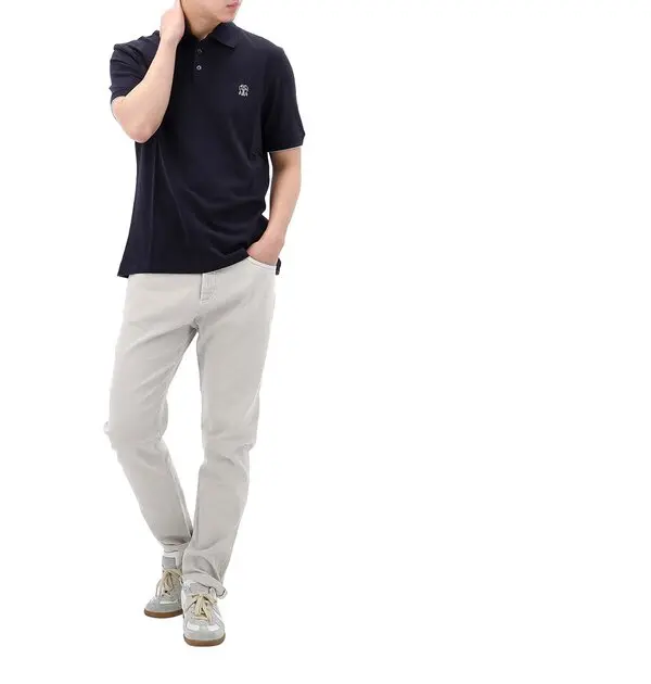 Brunello Cucinelli Logo Detailed Short-sleeved Polo Shirt