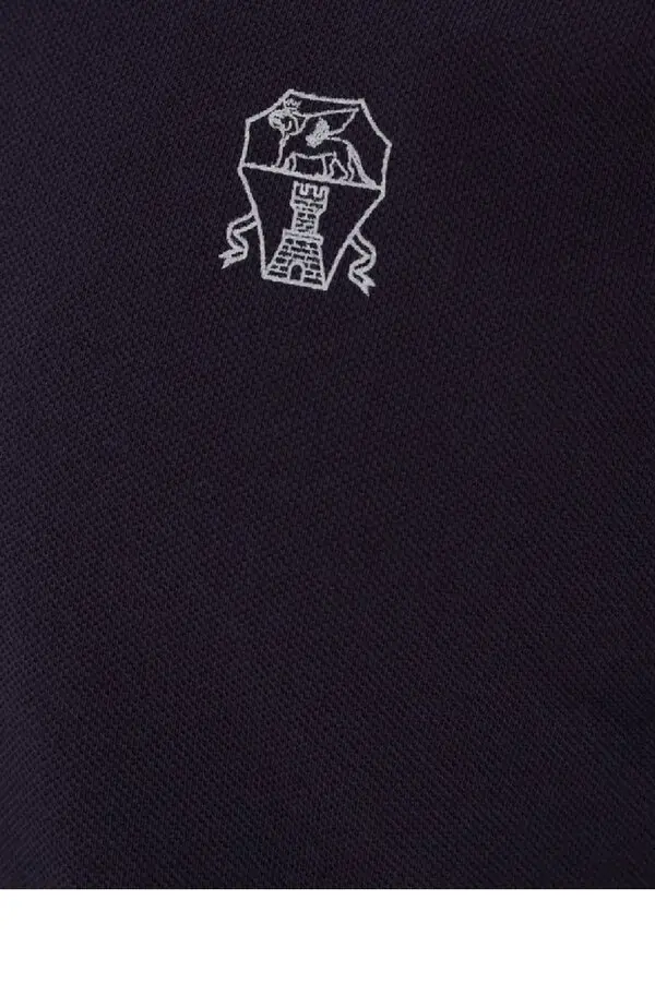 Brunello Cucinelli Logo Detailed Short-sleeved Polo Shirt