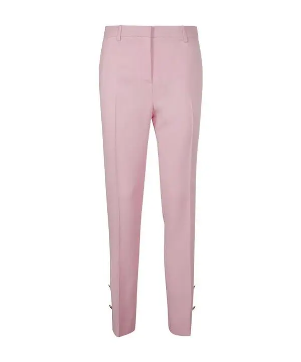 Versace Button-embellished Skinny Trousers