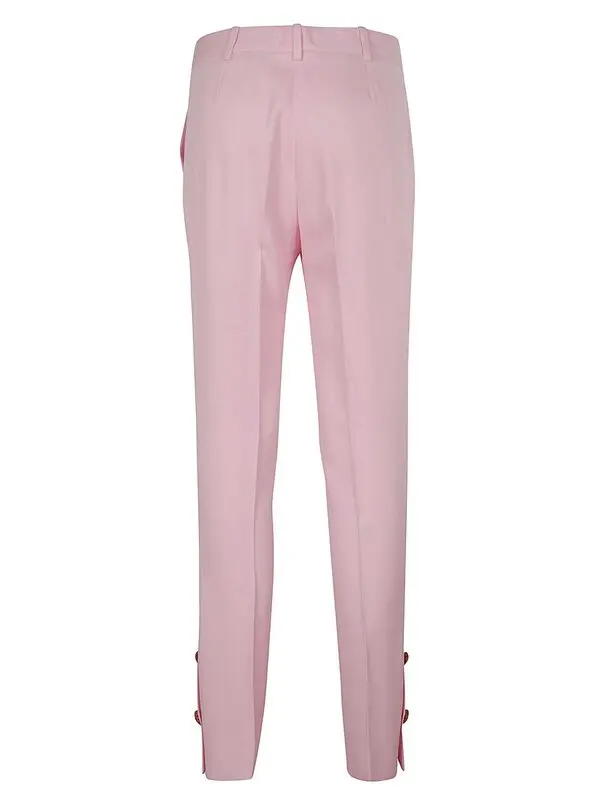 Versace Button-embellished Skinny Trousers