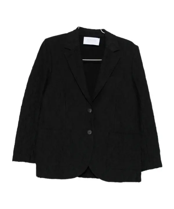 Harris Wharf London Textured Single-breasted Blazer