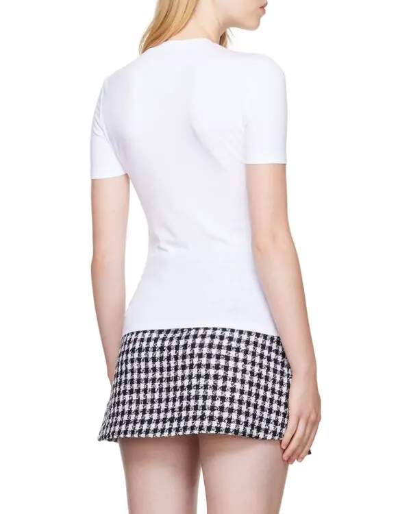 Versace Crystal Heart Slogan T-shirt