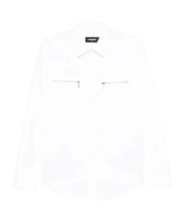 Dsquared2 Zip-pocket Shirt - White