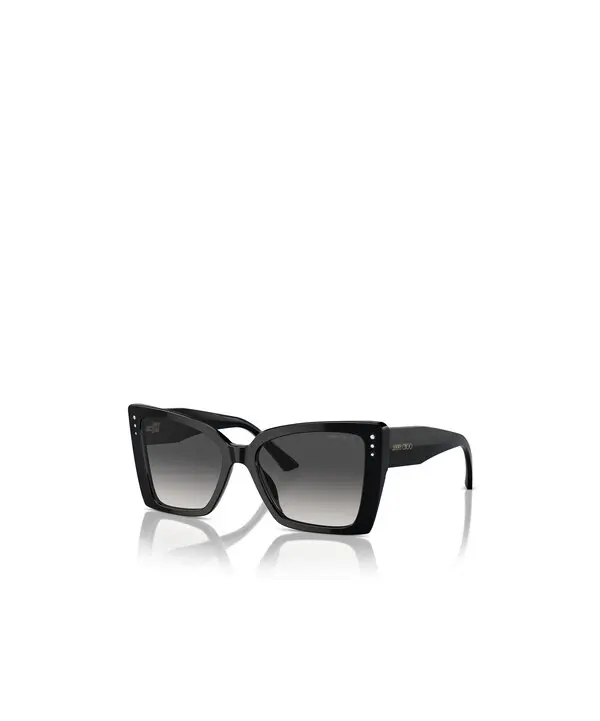JIMMY CHOO Geometric Frame Sunglasses - Black