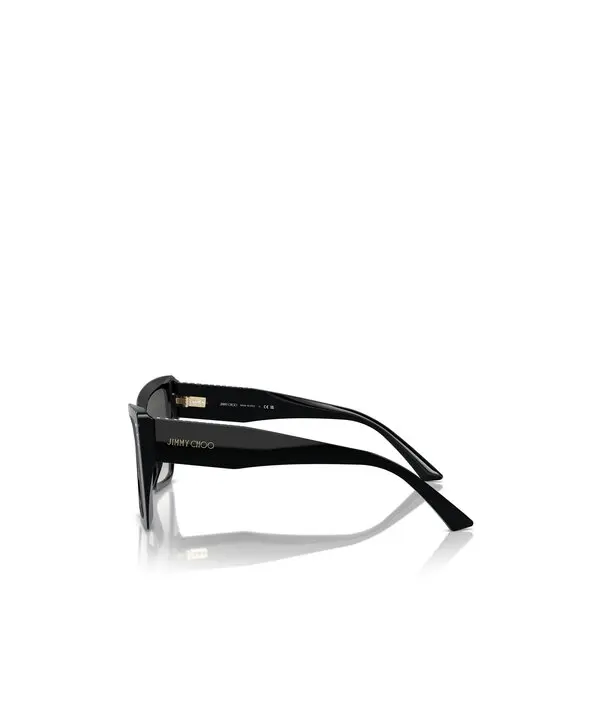 JIMMY CHOO Geometric Frame Sunglasses - Black