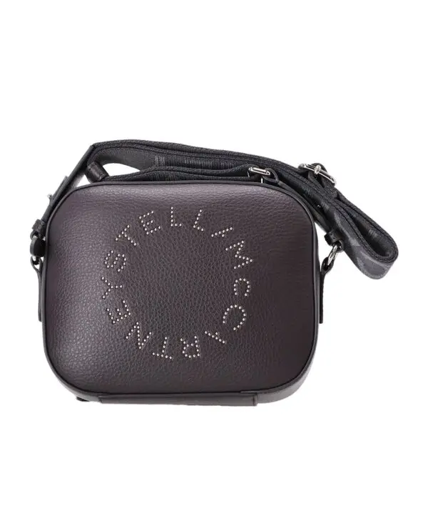 Stella McCartney Logo Camera Crossbody Bag - Gray Darkness