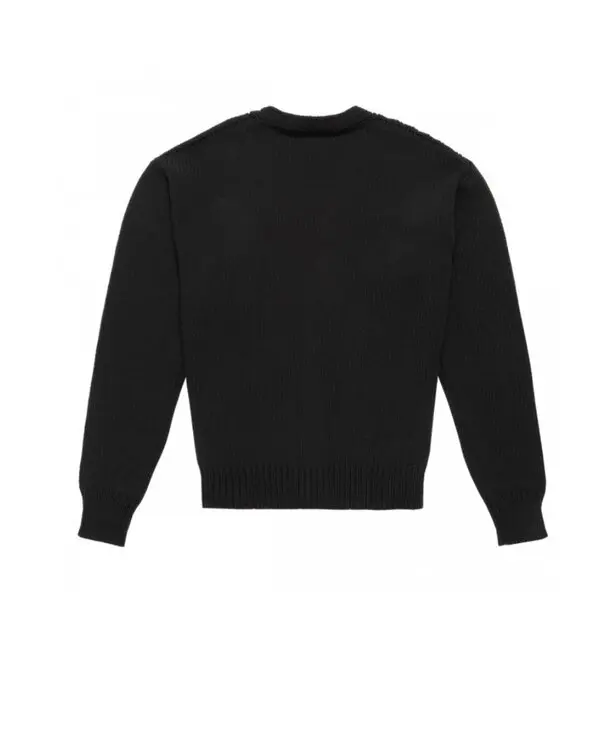 Off-White Logo V-neck Cardigan - Black