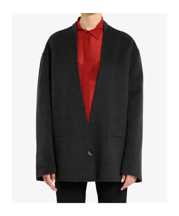 Philosophy Di Lorenzo Serafini V-neck Long Sleeve Suit Jacket