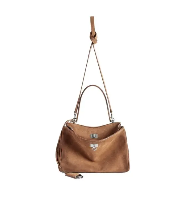 Balenciaga Rodeo Small Shoulder Bag - Camel