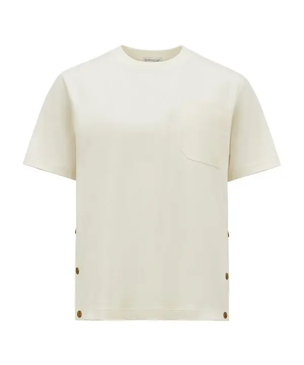 Moncler Logo Patch Crewneck T-shirt - White
