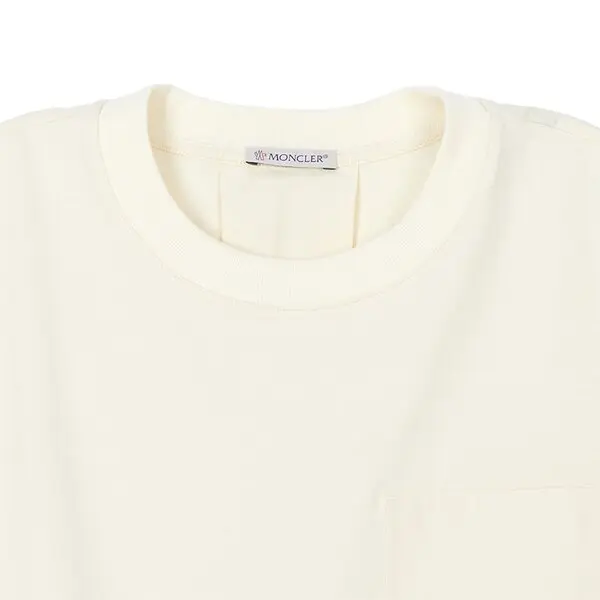 Moncler Logo Patch Crewneck T-shirt - White