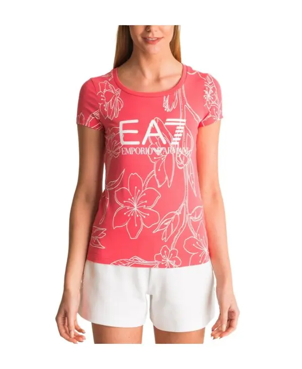 EA7 Floral Logo T-shirt