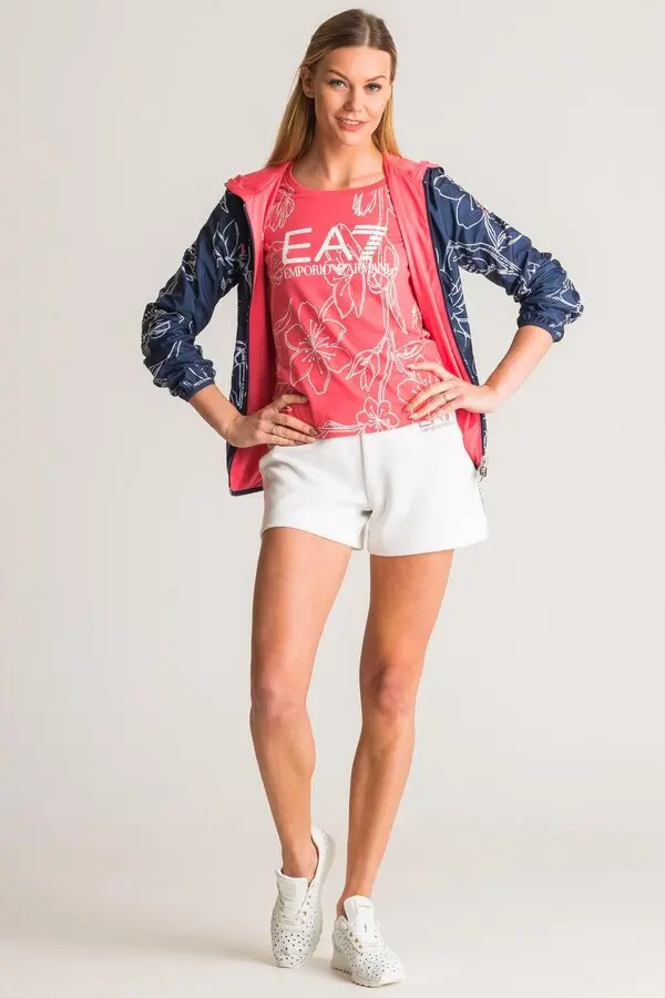 EA7 Floral Logo T-shirt