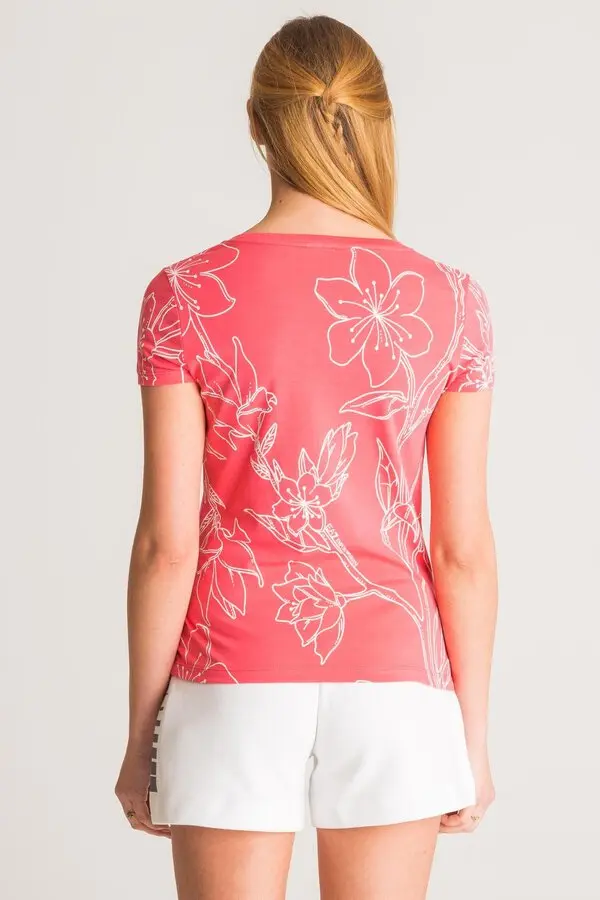 EA7 Floral Logo T-shirt