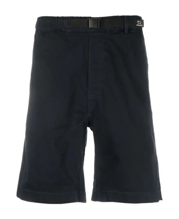 Woolrich Belted Waist Bermuda Shorts - Black