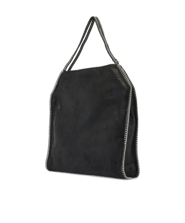 Stella McCartney Logo Plaque Chain Shoulder Bag - Black