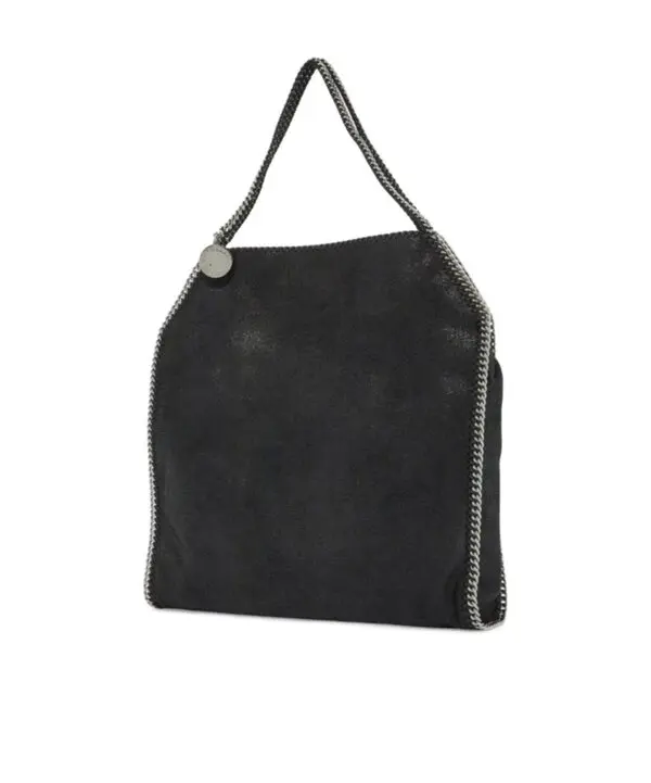 Stella McCartney Logo Plaque Chain Shoulder Bag - Black