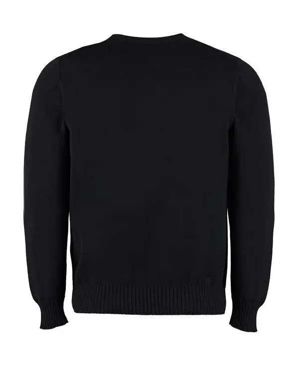 DRUMOHR Cotton Crew Neck Pullover - Black