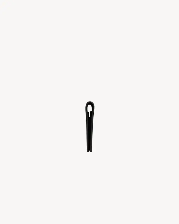 Saint Laurent Tiny Cassandre Credit Card Wallet - Black