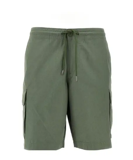 Emporio Armani Cargo Shorts With Drawstring Waist - Green