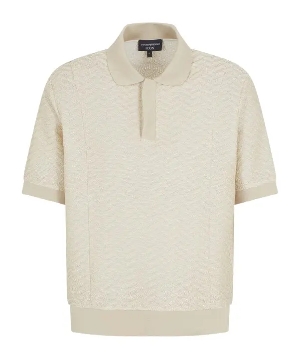 Emporio Armani Knitted Polo Shirt