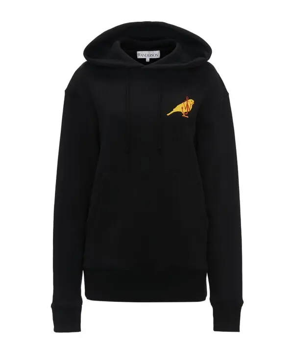 J.W.ANDERSON Embroidered Organic Cotton Hoodie