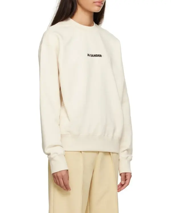 JIL SANDER Logo Printed Crewneck Sweatshirt