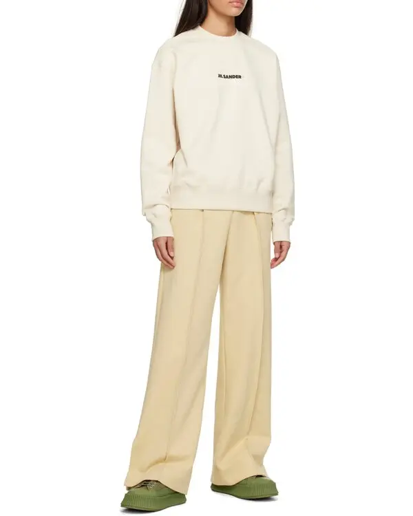 JIL SANDER Logo Printed Crewneck Sweatshirt