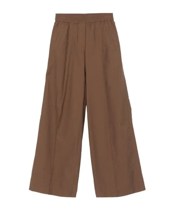 Brunello Cucinelli Pleated Wide-leg Trousers - Brown