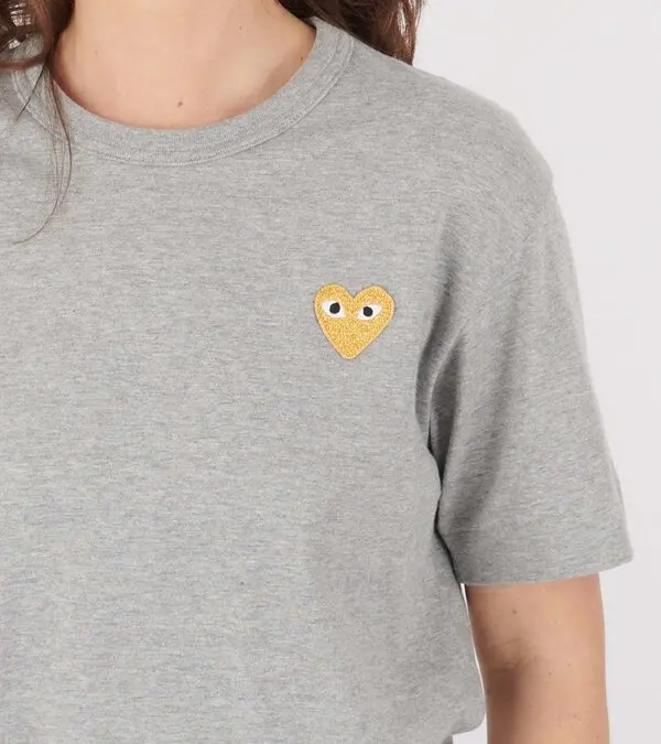 Play Comme Des Garcon Short-sleeved T-shirt - Gray