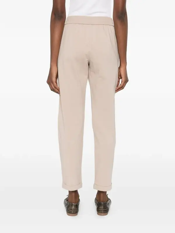 Brunello Cucinelli Track Pants With Drawstring Waist - Nude