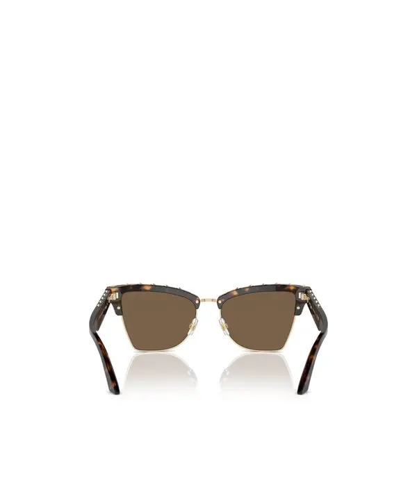JIMMY CHOO Maxime Butterfly Frame Sunglasses - Brown