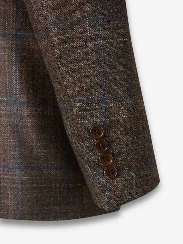 Canali Tailored Plaid Blazer