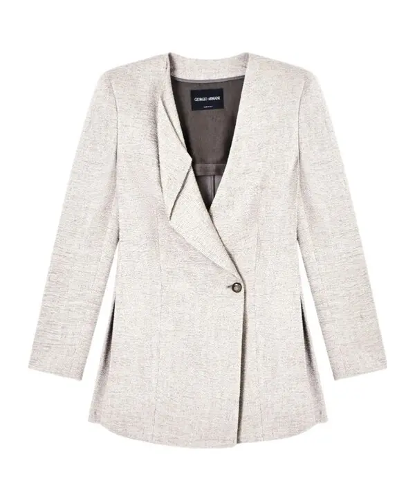 Giorgio Armani Long-sleeved Suit Jacket - Grey