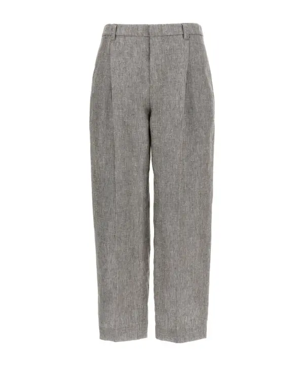 Brunello Cucinelli Pleated Twill Straight-leg Pants