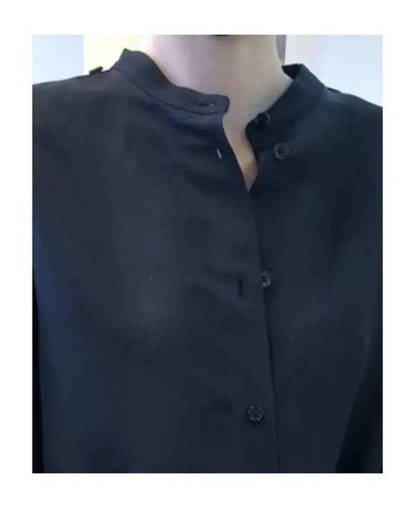 JIL SANDER Band Collar Belted Shirt