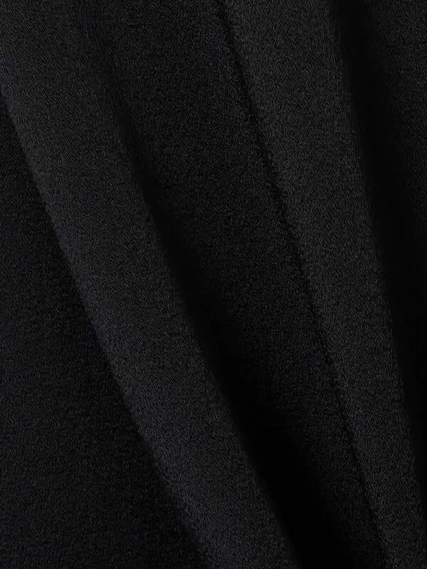 JIL SANDER Long-sleeved Satin Shirt With Metal Clips
