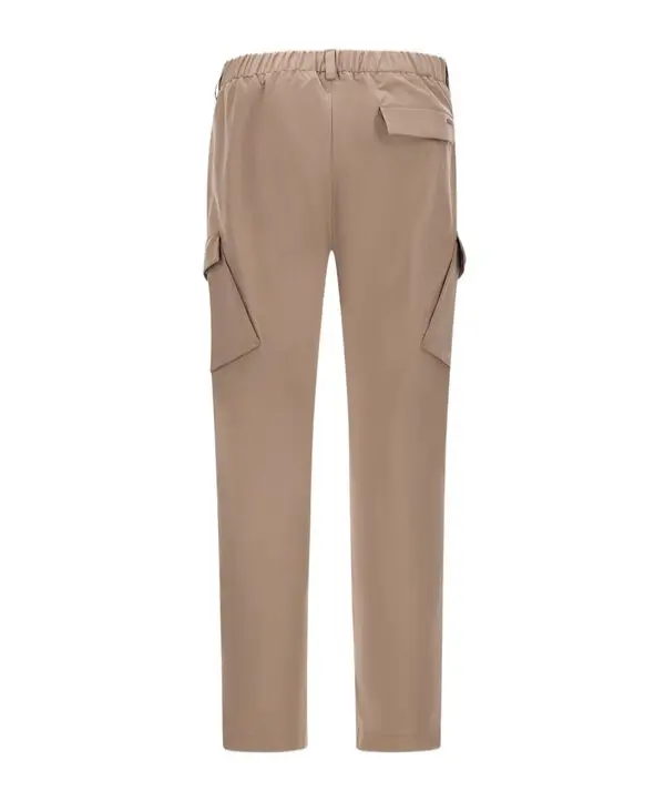 Herno High-waisted Tapered Cargo Trousers - Dove-grey
